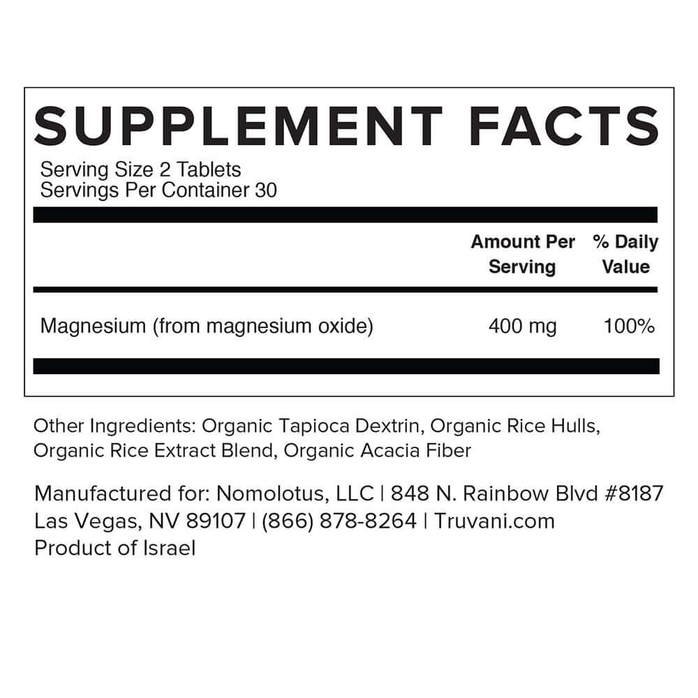 Truvani Magnesium Tablets for Heart & Sleep Health – Live Healthillie